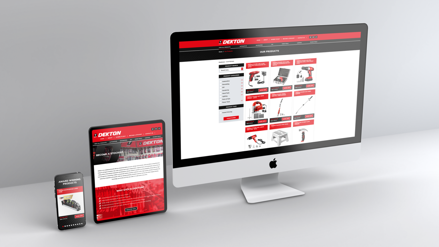 Dekton Tools Brand Website — Case Study — Sequel Agency